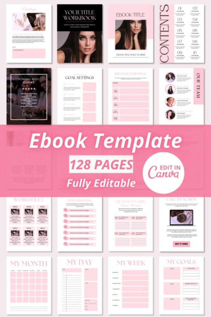Ebook Template Canva | Coaching Guide Book Canva Template| Lead Magnet ...