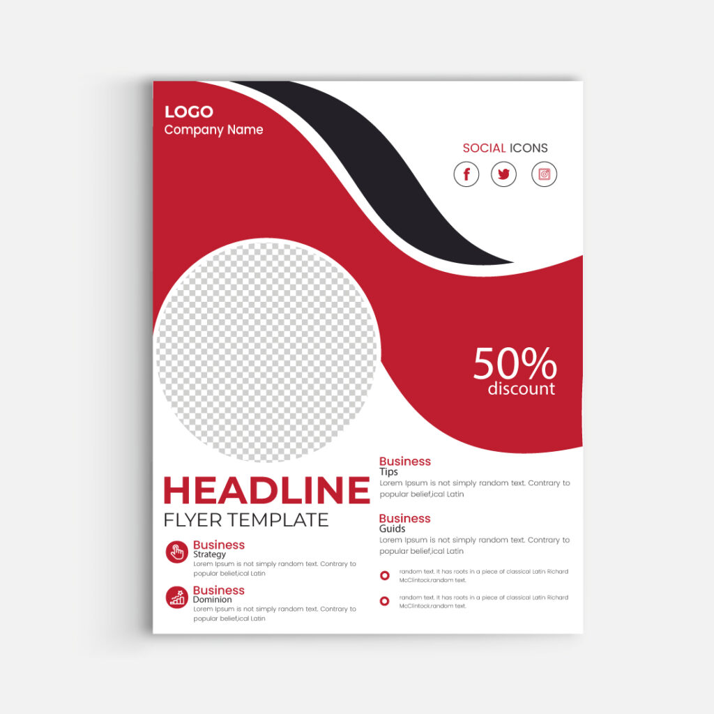 Professional business flyer, poster, leaflet for Real estate company ...