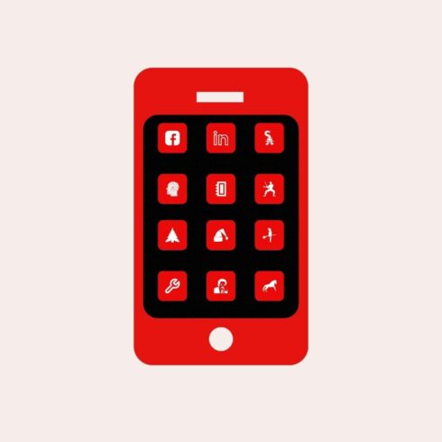 RED ICONS PACK - MasterBundles