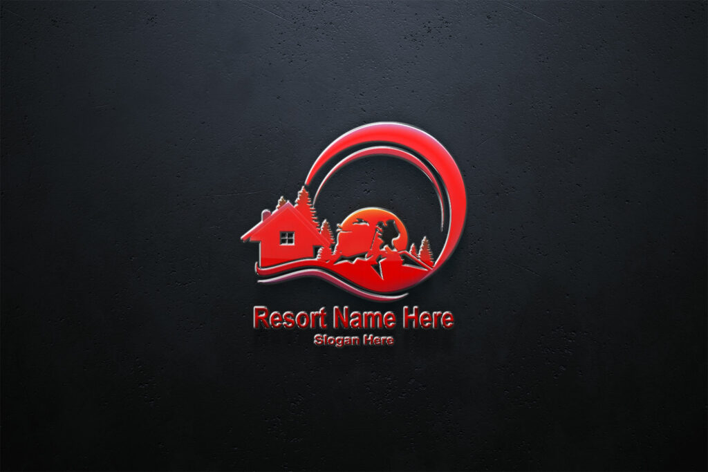 Resort Custom Logo Design - MasterBundles