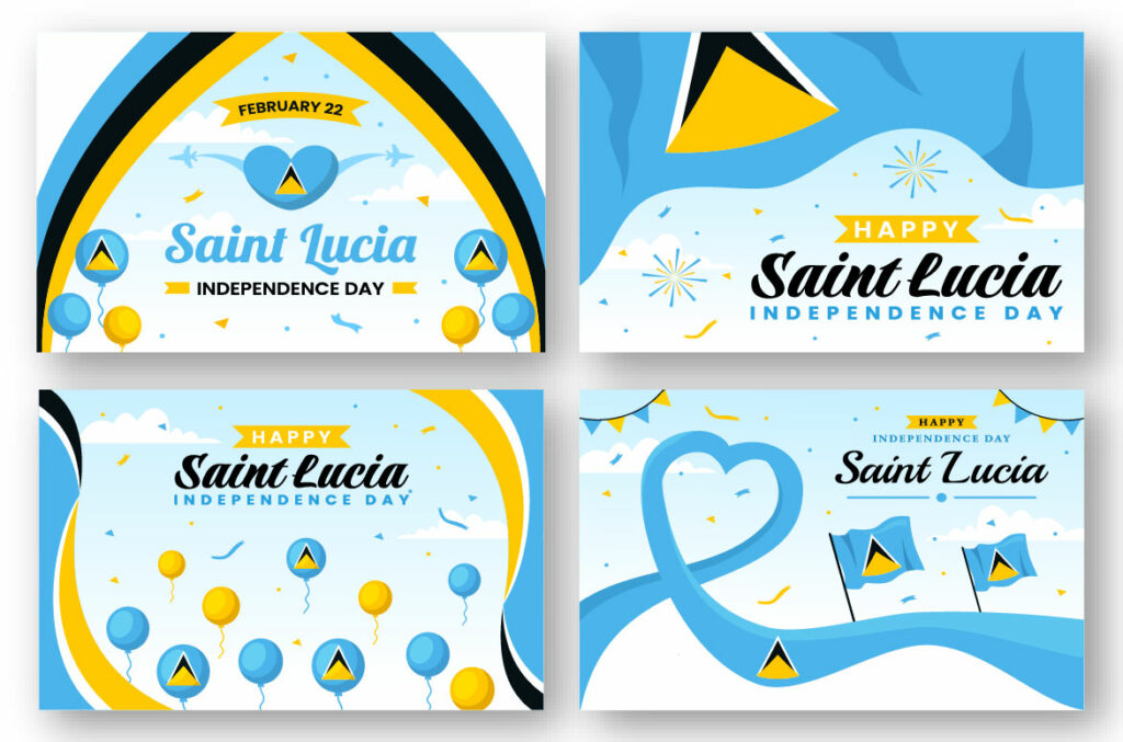 13 Saint Lucia Independence Day Illustration - MasterBundles