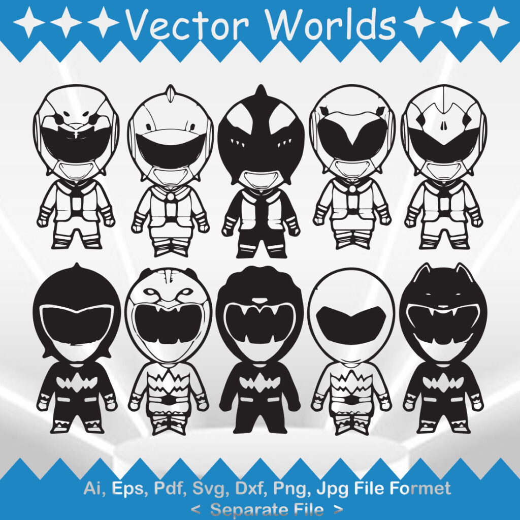 Power Ranger Dress SVG Vector Design - MasterBundles