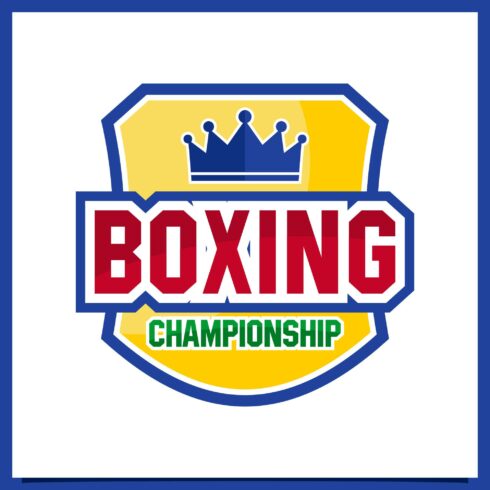 Set Boxing badge design logo - $4 - MasterBundles