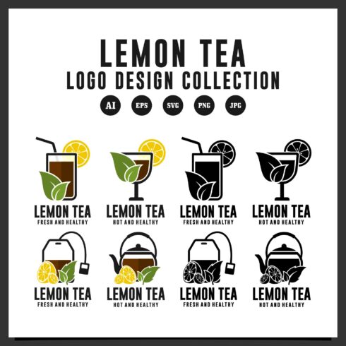 Set lemon tea logo vector design collection - $6 - MasterBundles