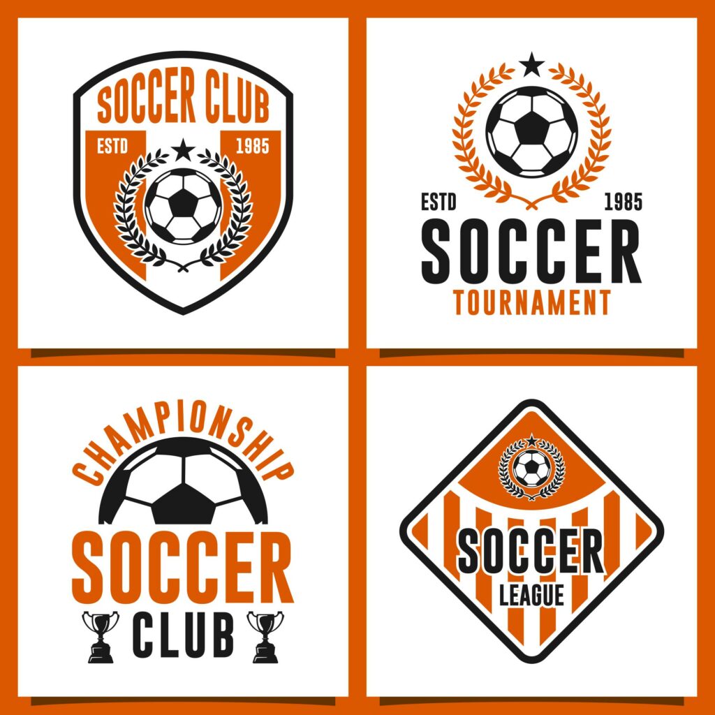 Set Soccer logo design collection - $5 - MasterBundles