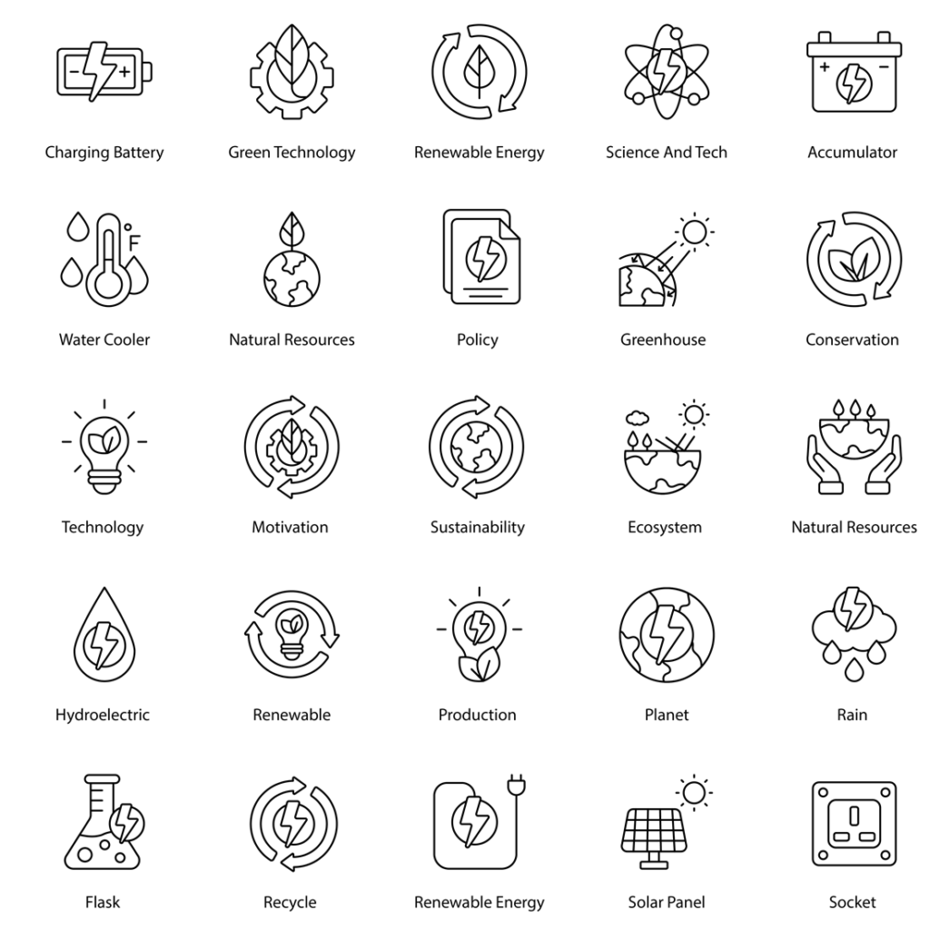 Renewable Energy Icon Set - MasterBundles