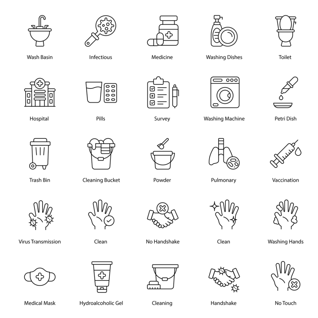 Hygiene Cleaning Icon Bundle - MasterBundles