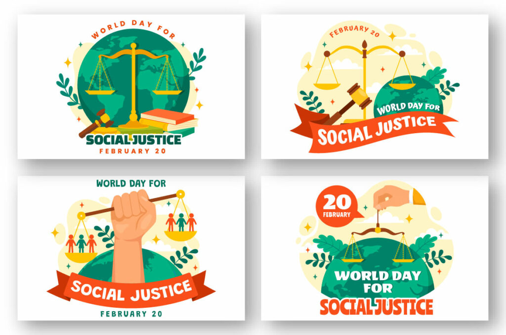 12 World Day of Social Justice Illustration - MasterBundles