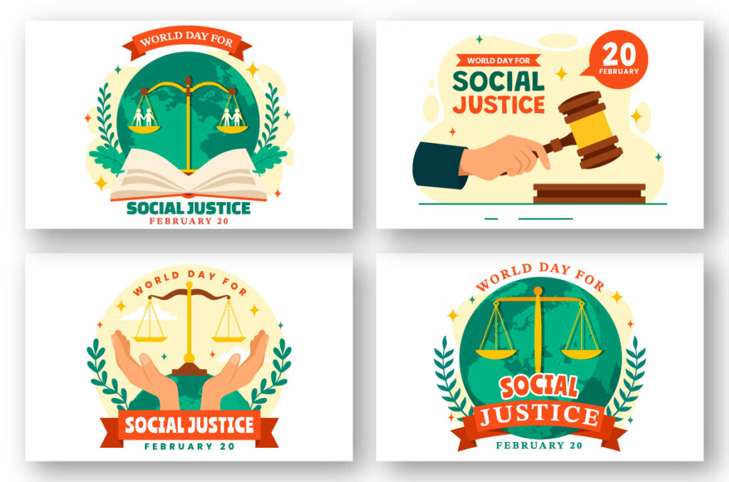 12 World Day of Social Justice Illustration - MasterBundles