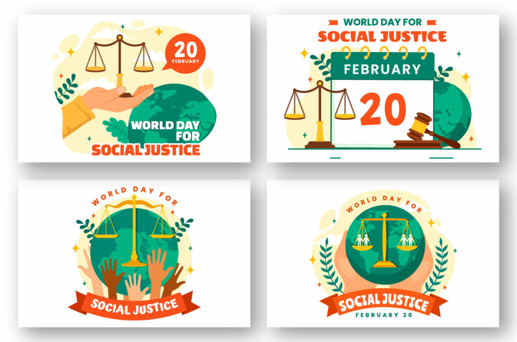 12 World Day of Social Justice Illustration - MasterBundles