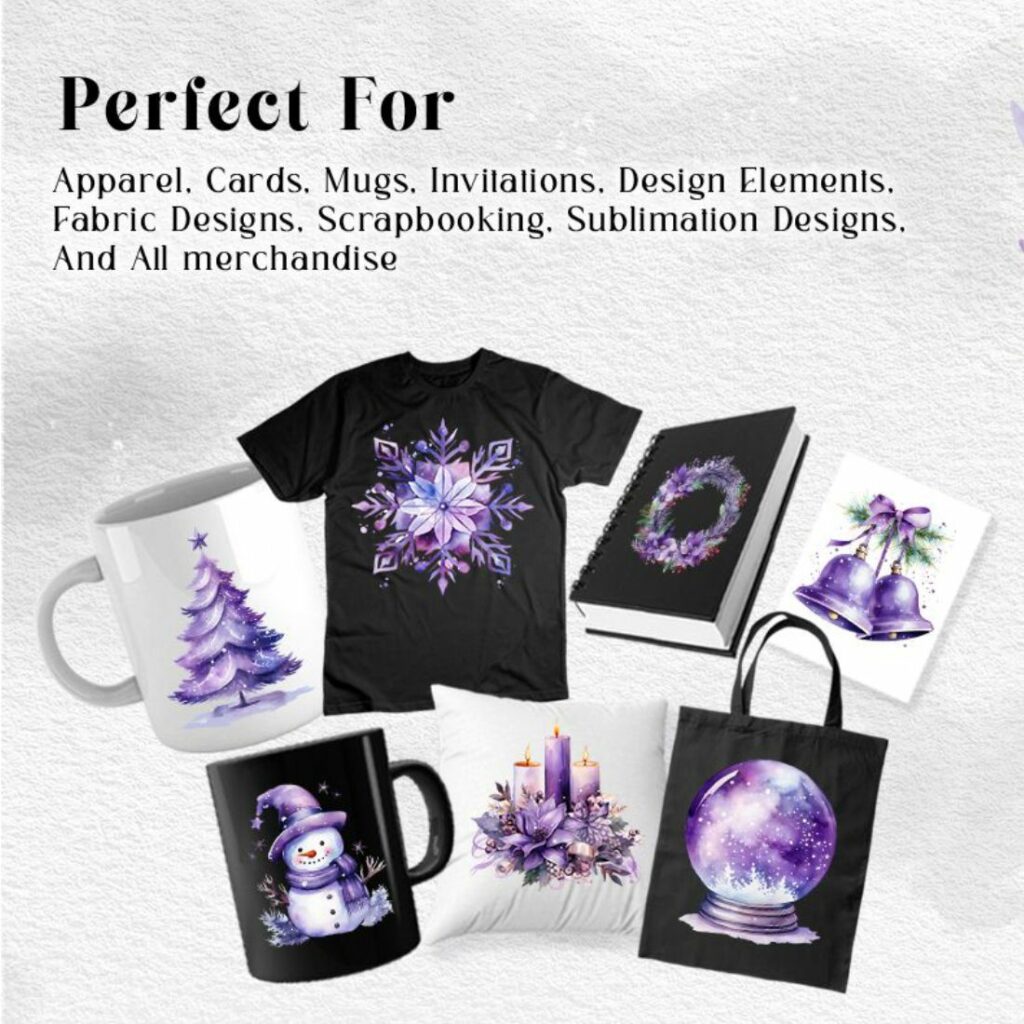 Magical Christmas Winter Sublimation Watercolor Bundle - MasterBundles