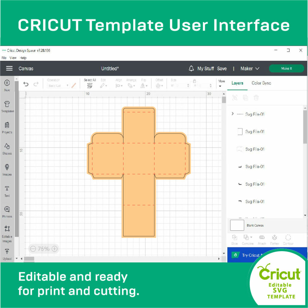 Square Box, Gift Box, Stroge Box Dieline Template - MasterBundles