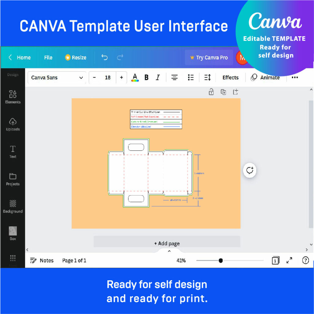 Storage Box Template svg png dxf Dieline Template - MasterBundles