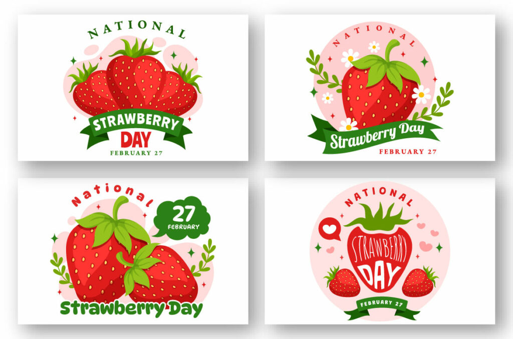 12 National Strawberry Day Illustration - MasterBundles
