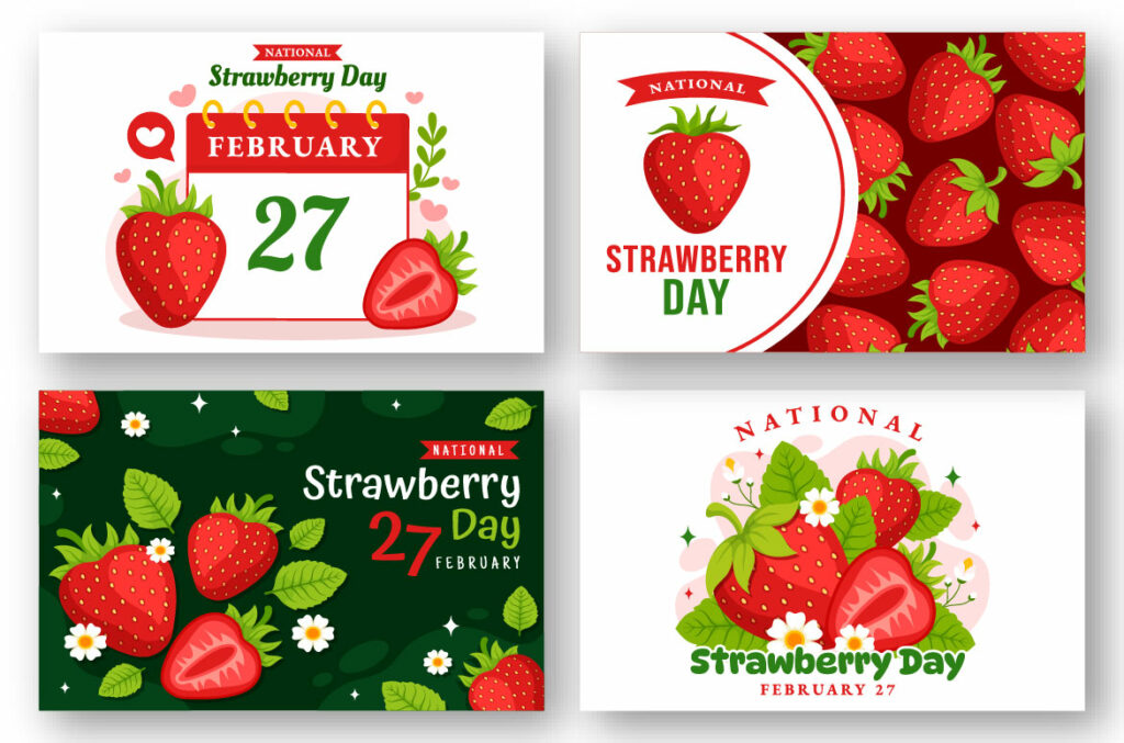12 National Strawberry Day Illustration - MasterBundles