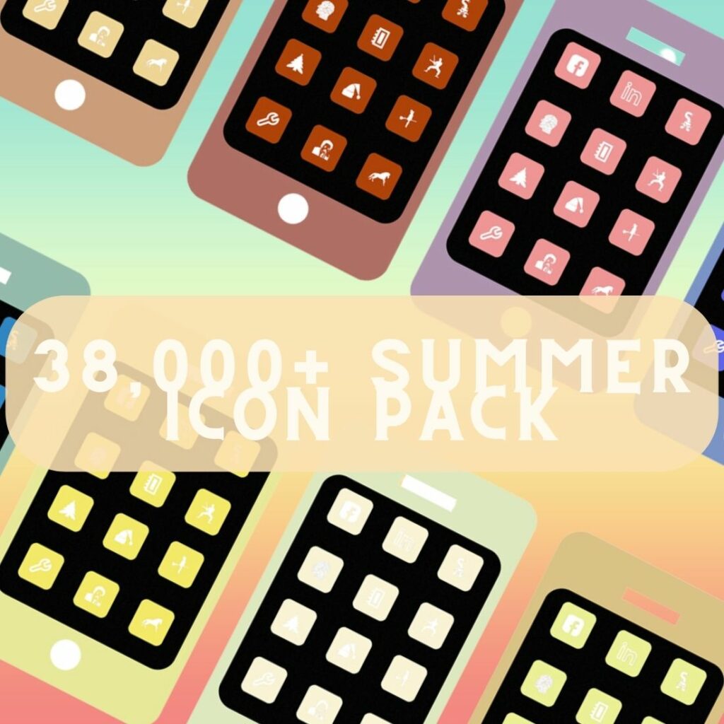 SUMMER ICONS PACK - MasterBundles