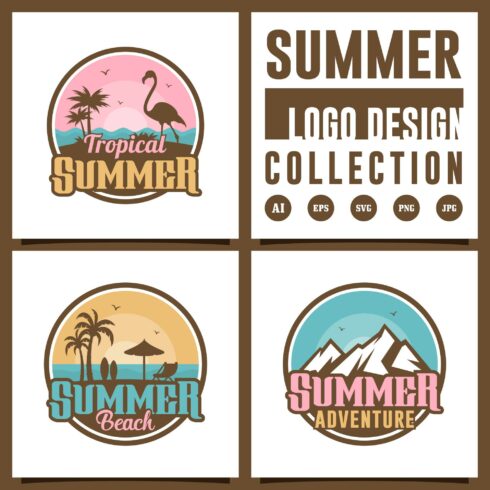 Summer badge logo collection - $4 - MasterBundles