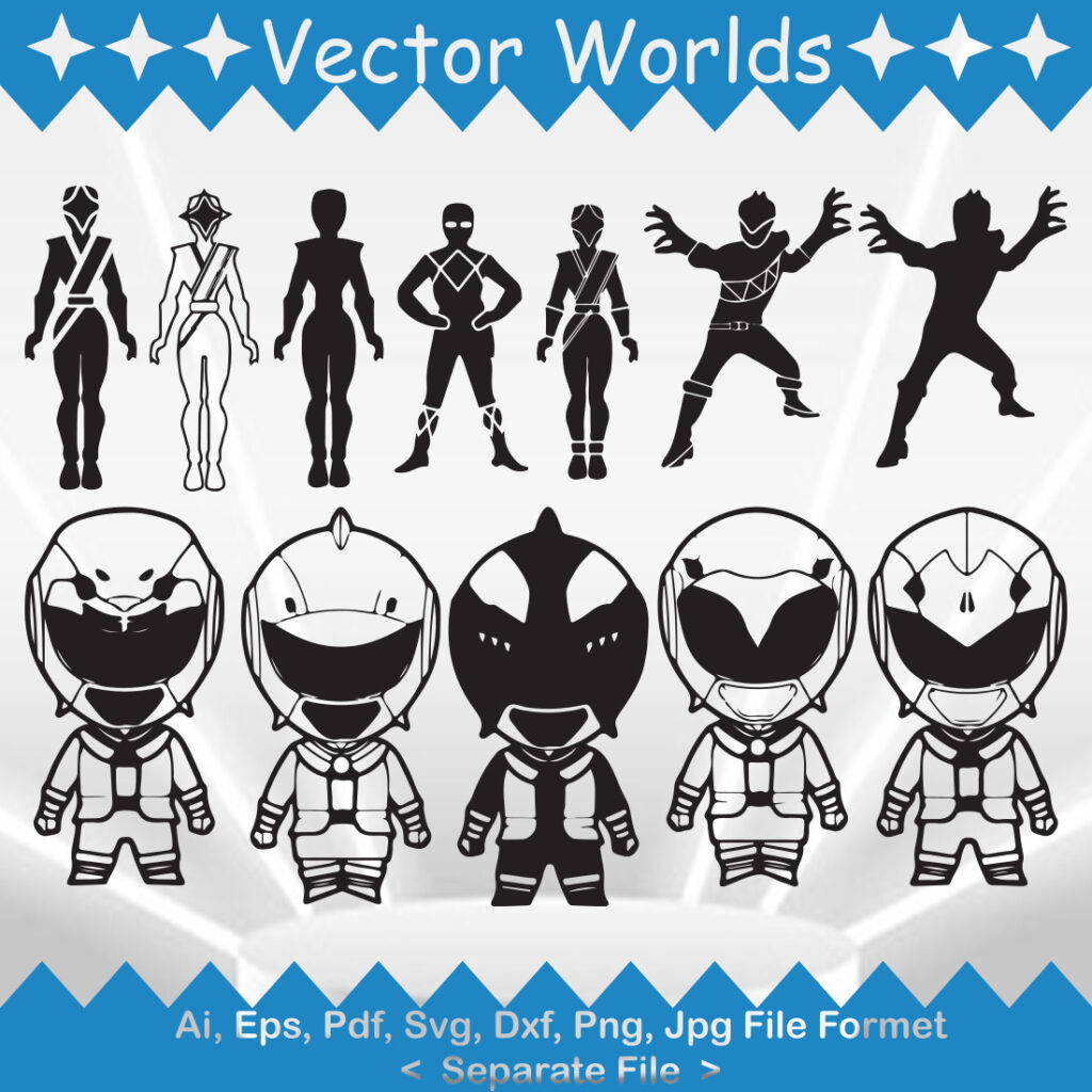 Power Ranger SVG Vector Design - MasterBundles
