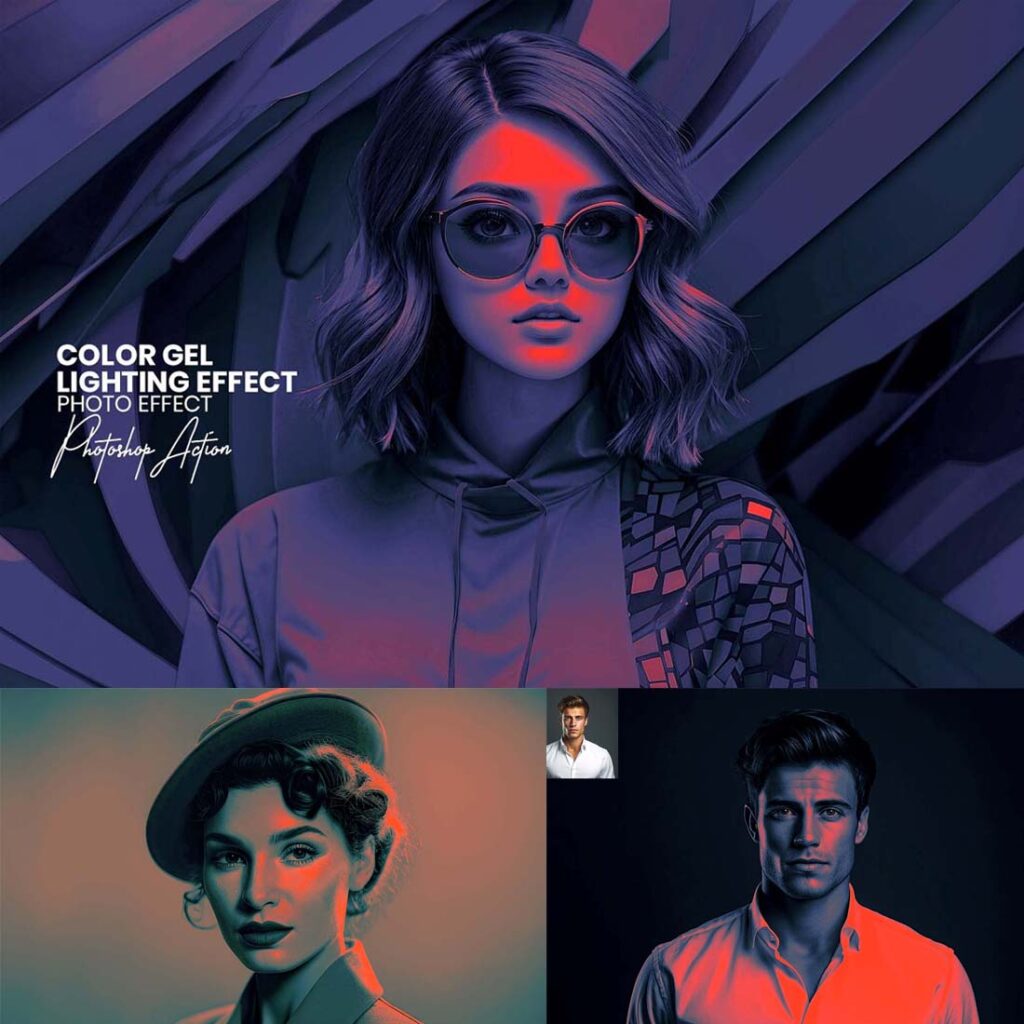 Color Gel Lighting Effect - MasterBundles