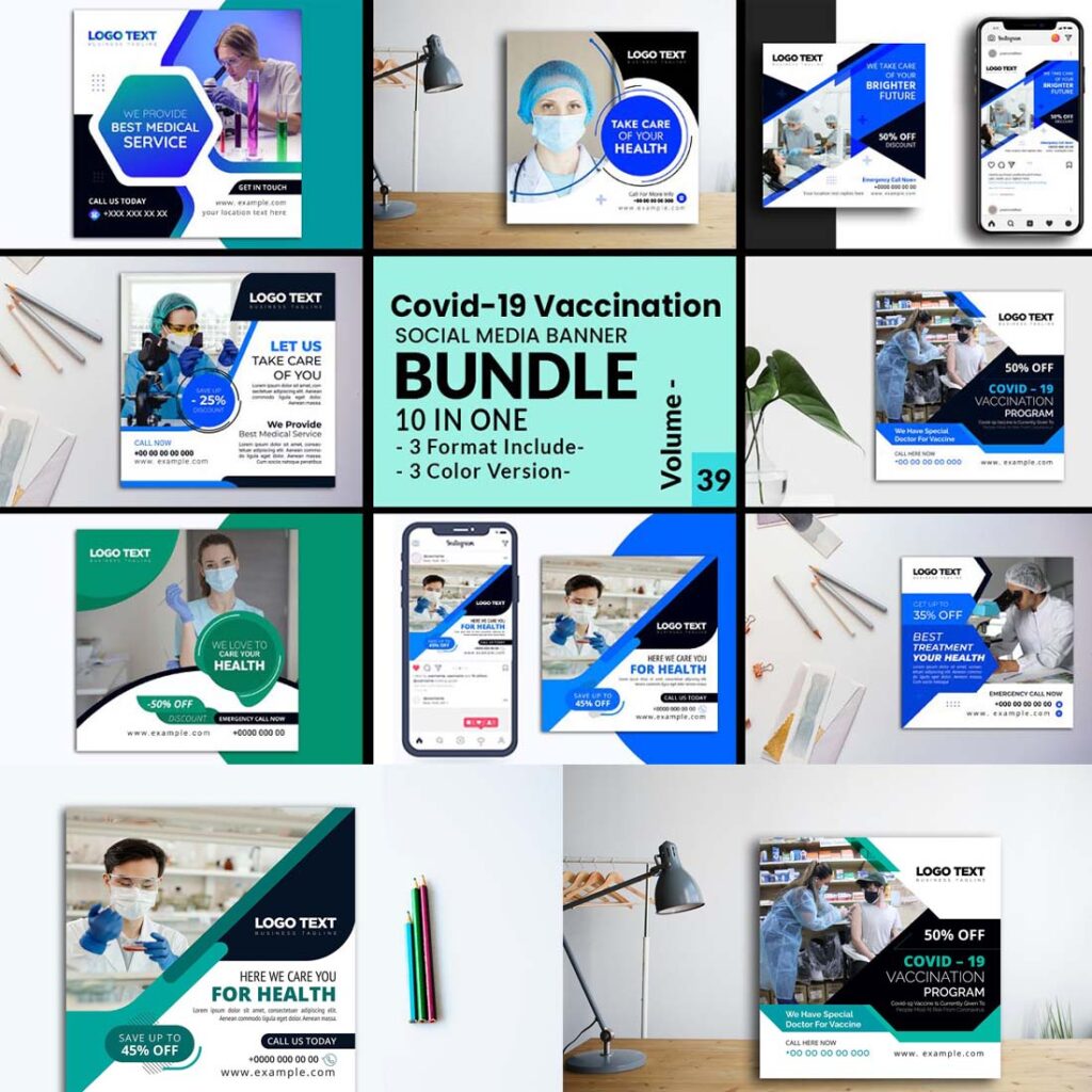 Covid-19 Vaccination Program Social - MasterBundles