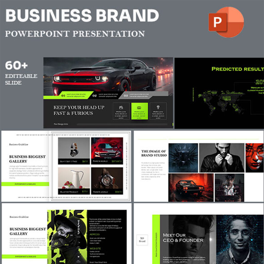 Business Brand PowerPoint Presentation - MasterBundles