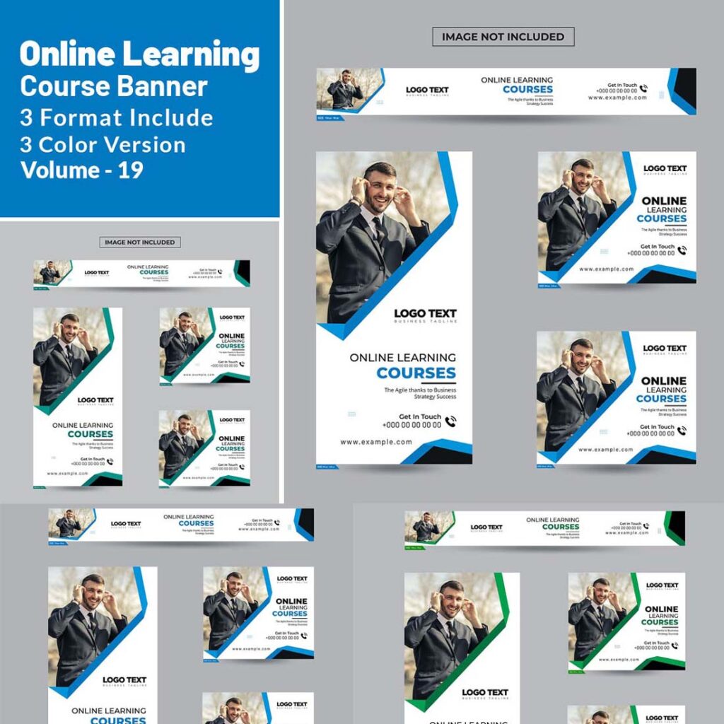 Online Courses Banner Design V-19 - MasterBundles