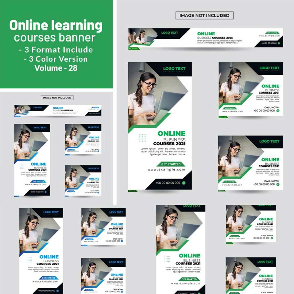 Online Business Course Banner Design - MasterBundles