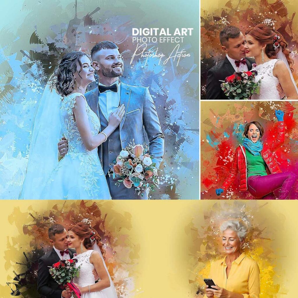 Digital Art Photoshop Action - MasterBundles