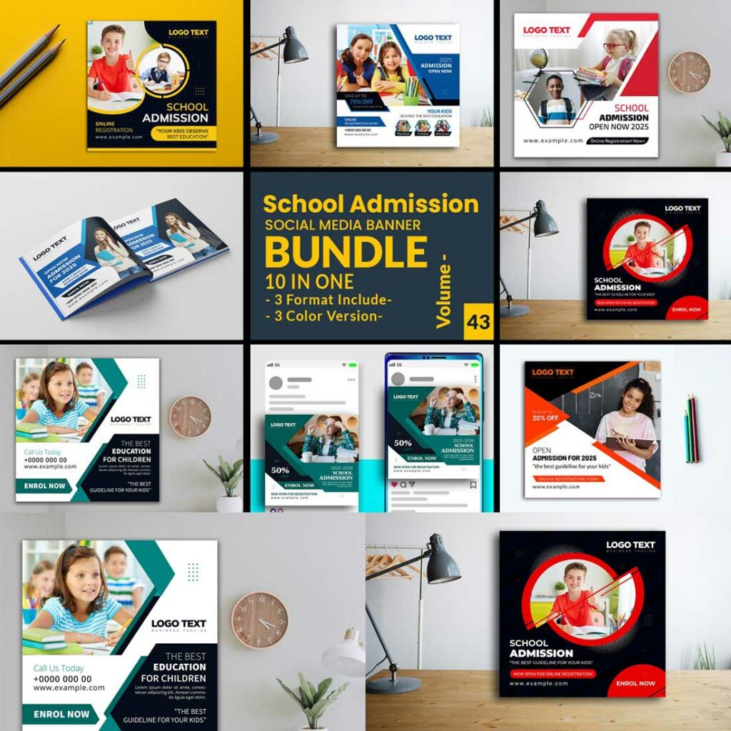 Education Social Media Post Bundle - MasterBundles