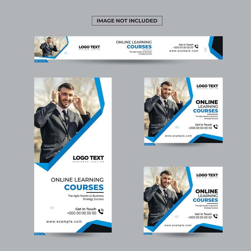 Online Courses Banner Design V-19 - MasterBundles