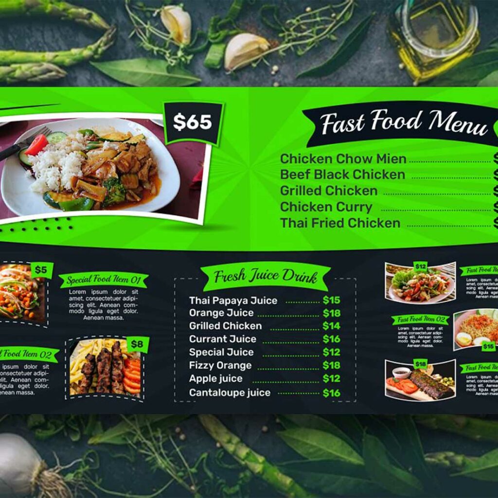 Digital Food Menu Boards - MasterBundles