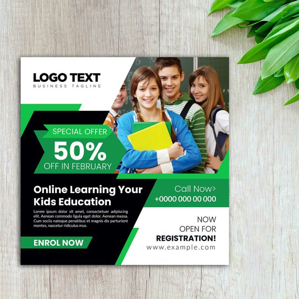 School Admission Social Media Post - MasterBundles