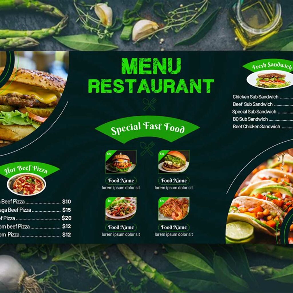 Best Digital Menu For Restaurants V-18 - MasterBundles