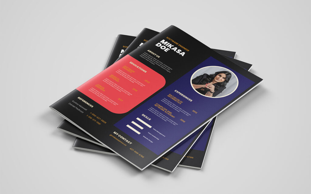 Professional Resume Template Page - MasterBundles