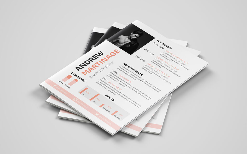 Easy Resume Design Template - MasterBundles