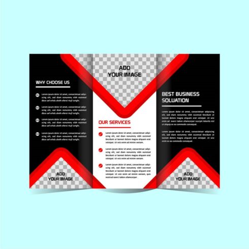 Vector Tri fold Business brochure design template - MasterBundles