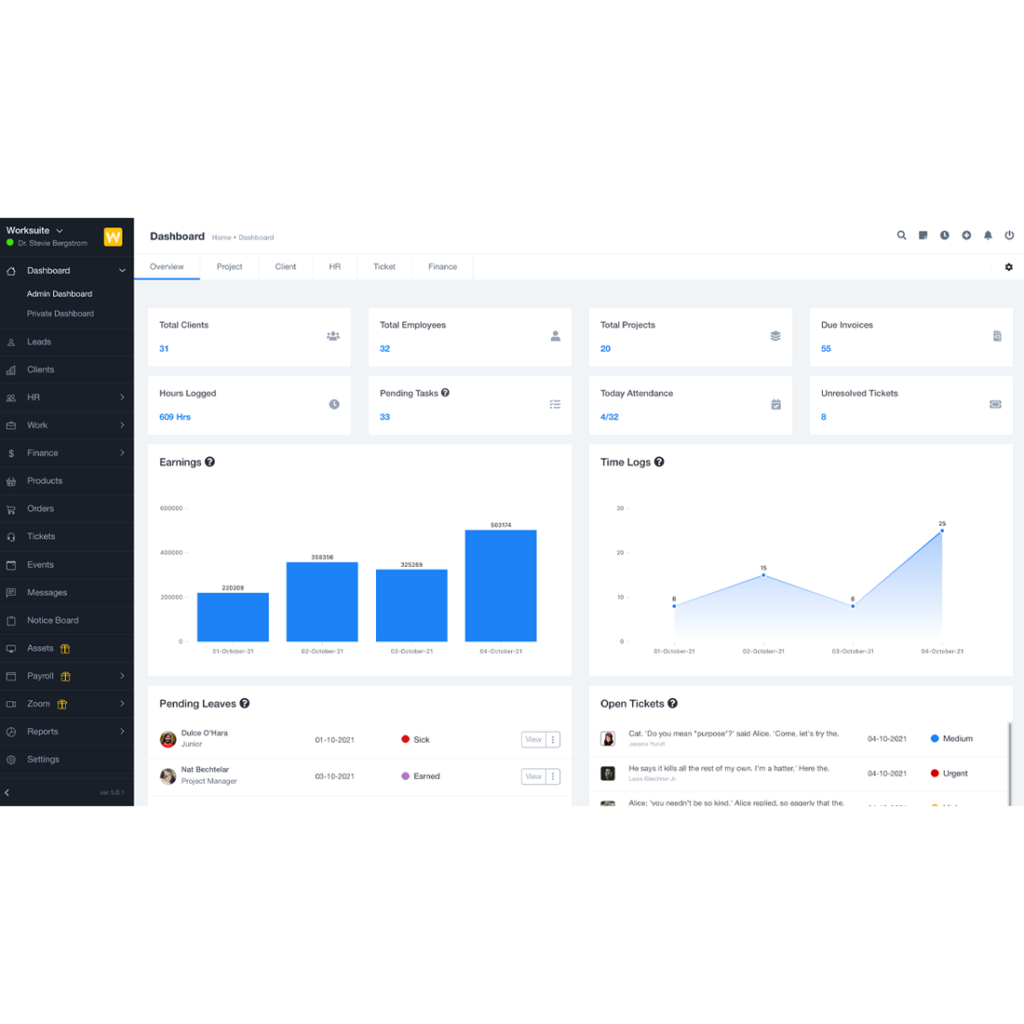WORKSUITE - HR, CRM and Project Management - MasterBundles