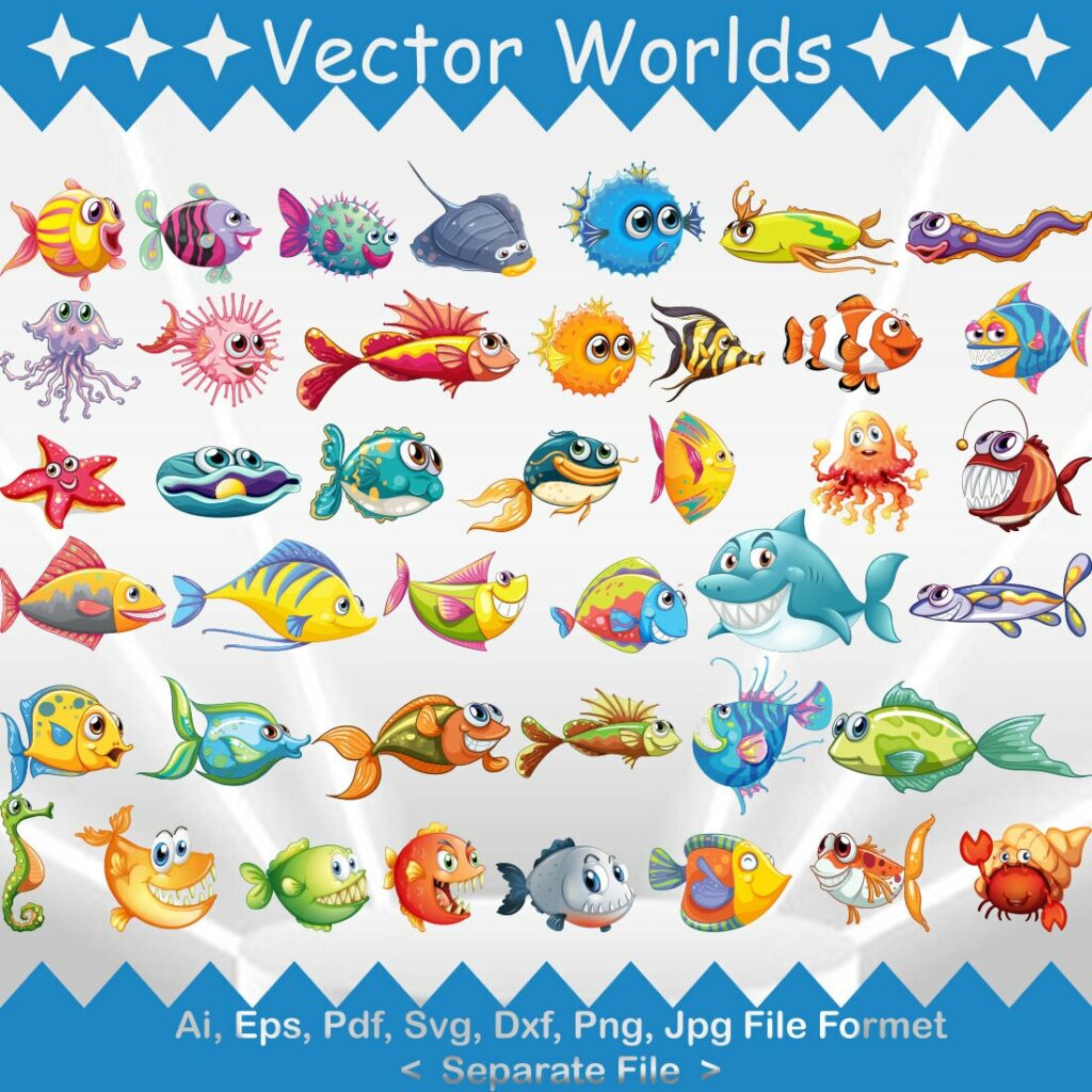Fish SVG Vector Design - MasterBundles