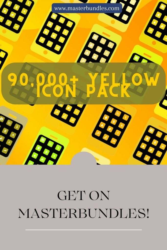 YELLOW ICONS PACK - MasterBundles