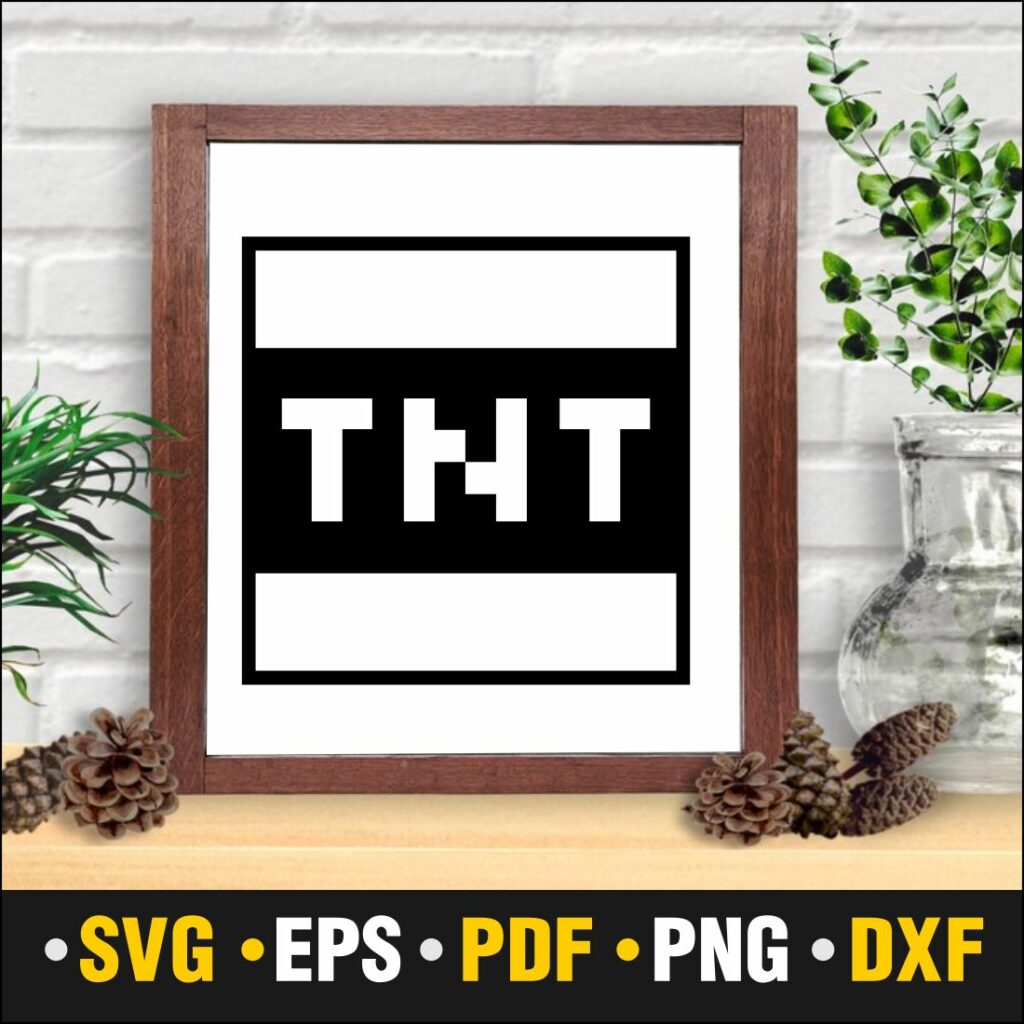TNT, Mine craft TNT, Mine craft TNT Svg, Mine craft TNT Svg. Vector Cut ...