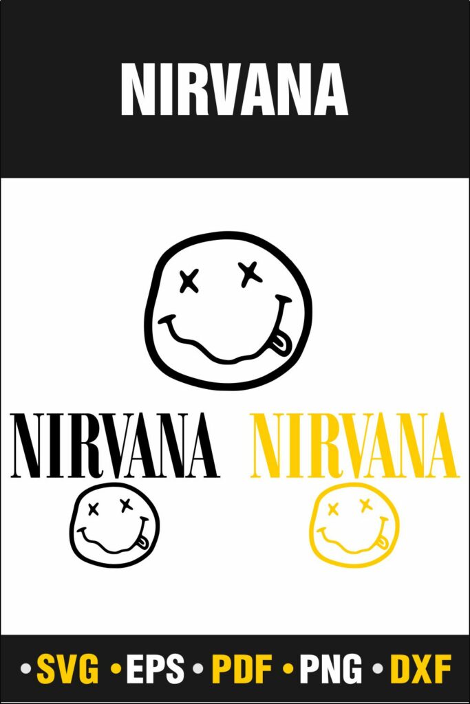 NIRVANA, Nirvana Svg, Music Svg, Rapping, Vector Cut File Cricut ...