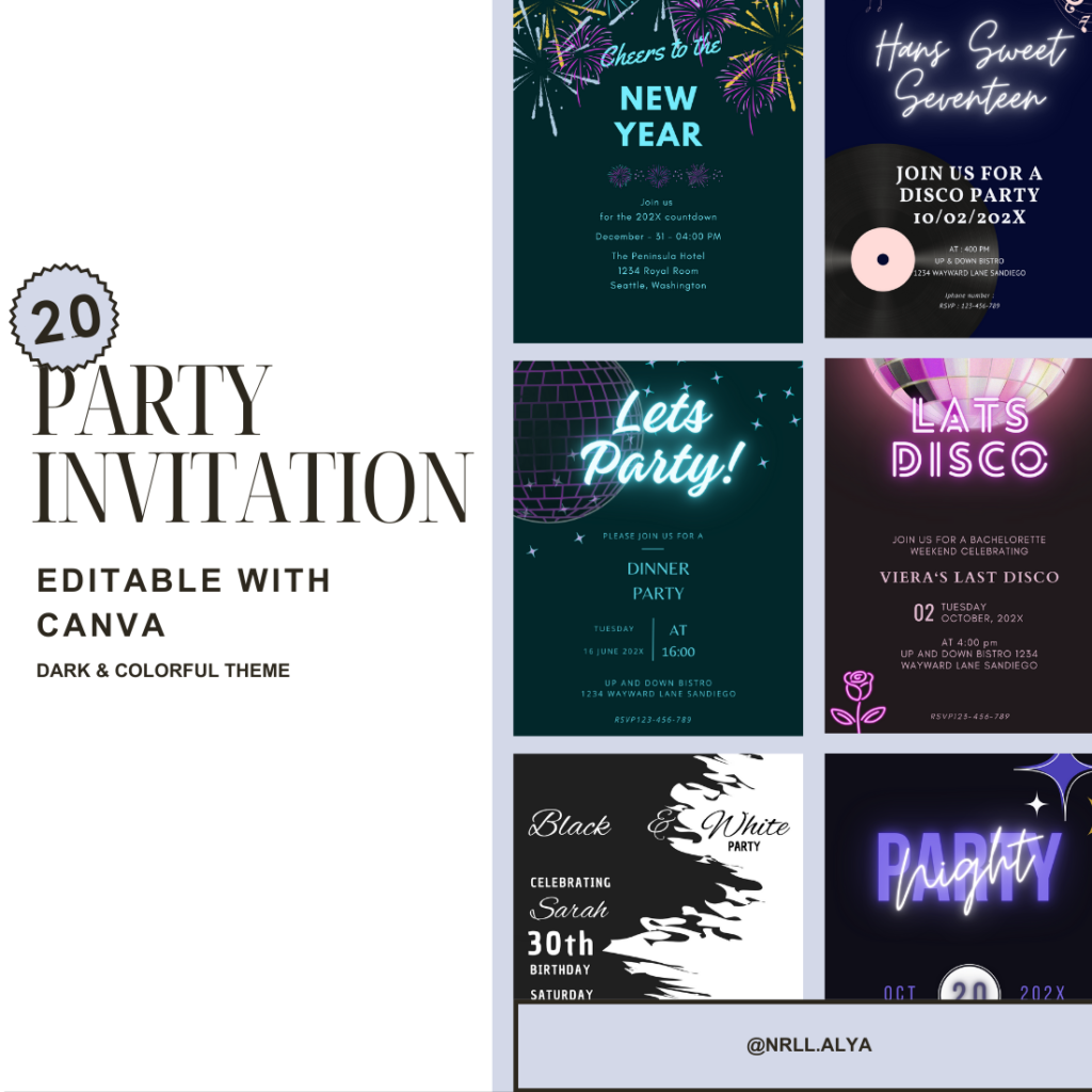 20 Party Invitation Template - MasterBundles