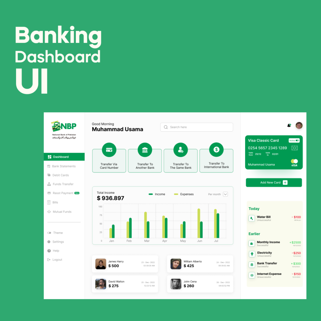 Banking Dashboard Design | Your Financial Control Center | For 10$ only ...