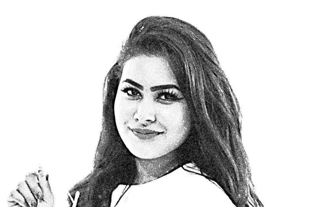 Halftone portrait art photo effect - MasterBundles