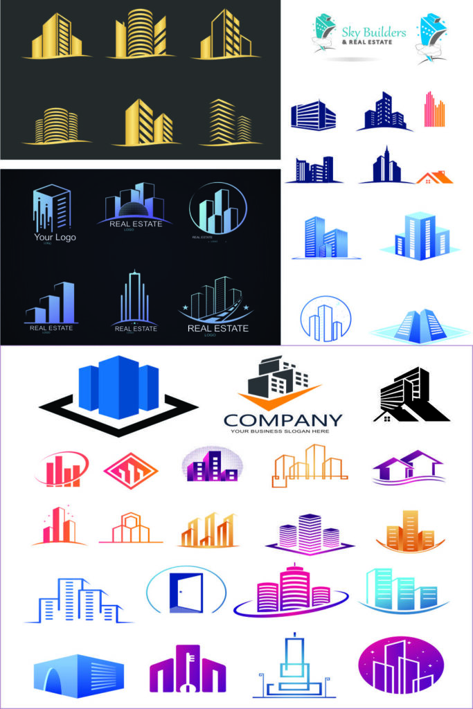 real estate logos - MasterBundles