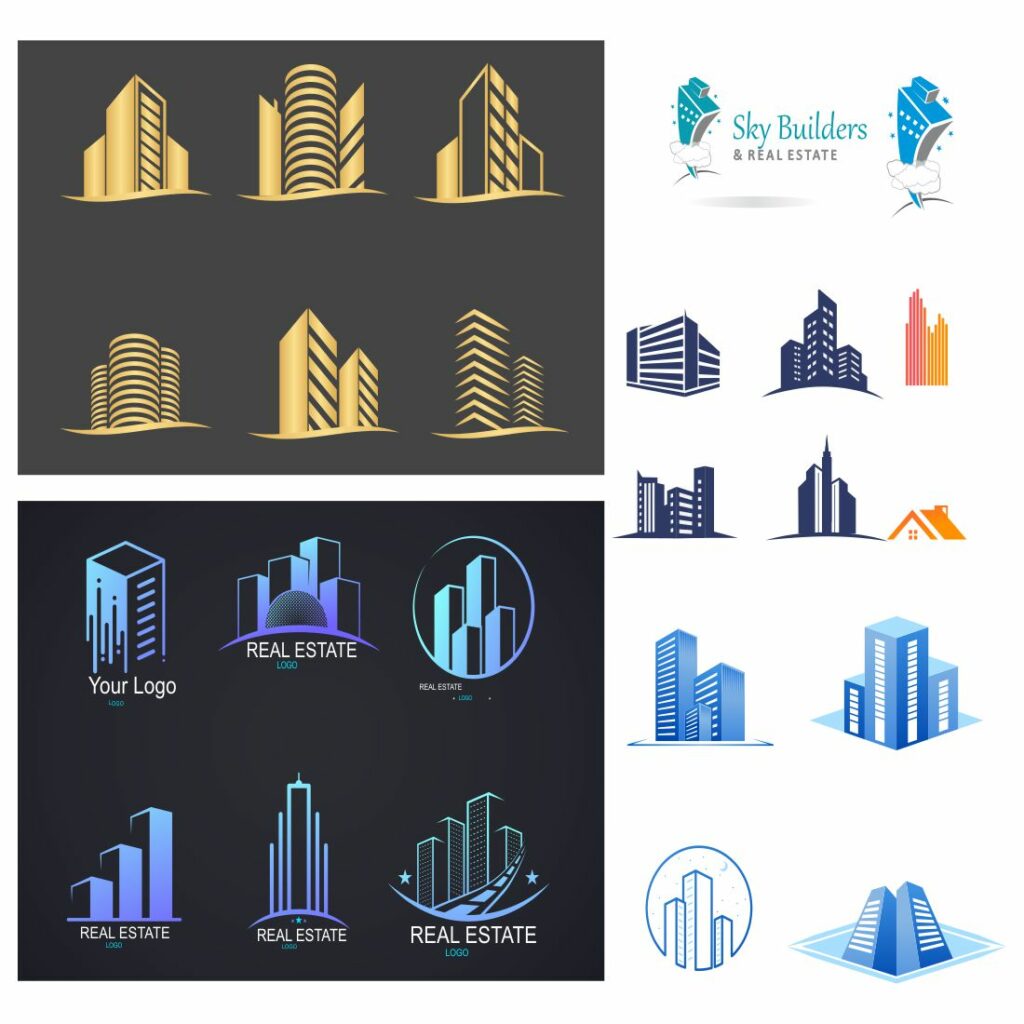 real estate logos - MasterBundles