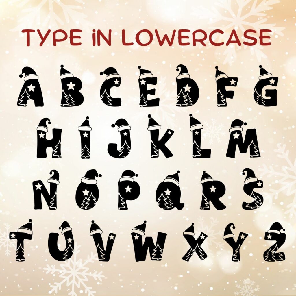 Christmas Santa Hat Display Font - MasterBundles