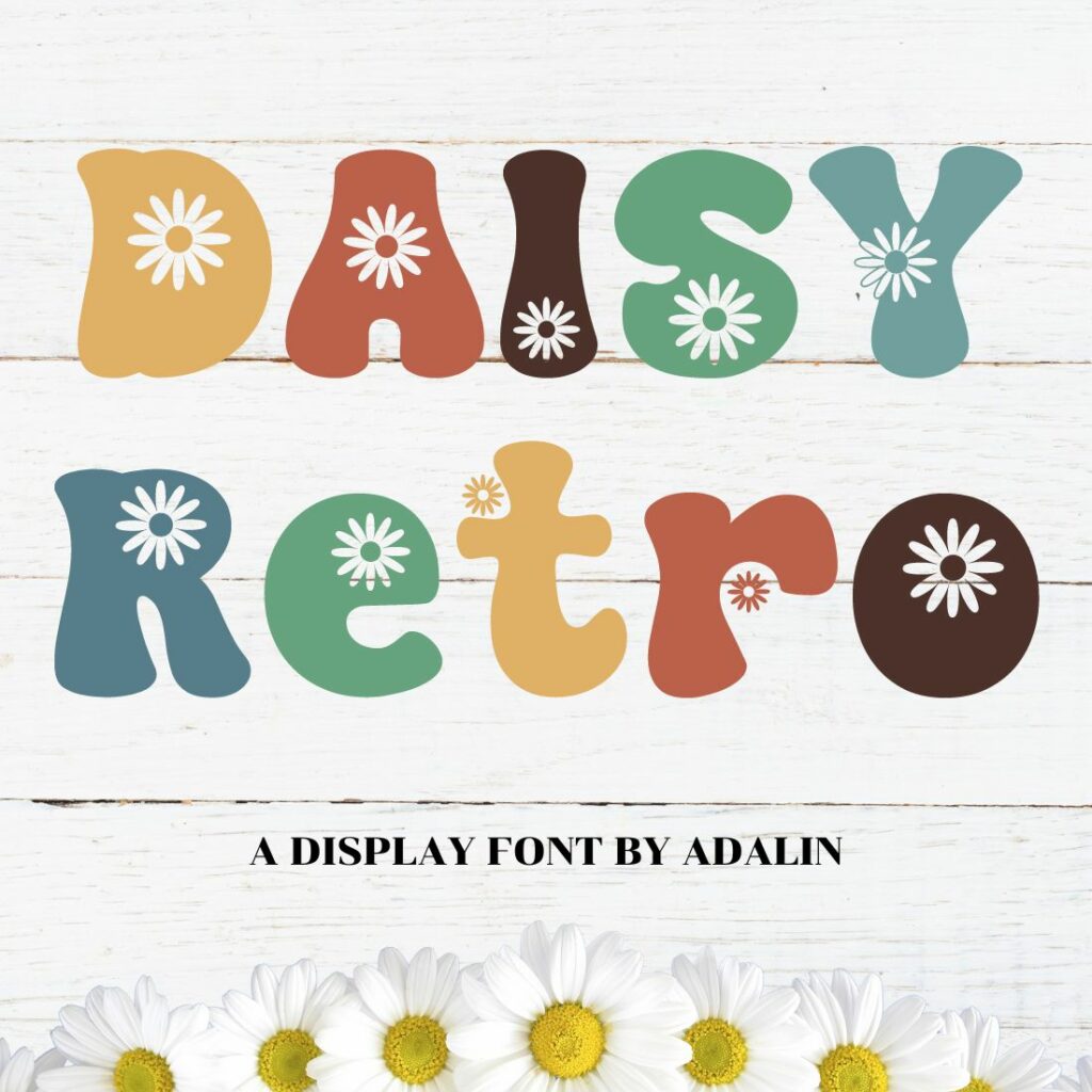 Daisy Retro Font - display font - MasterBundles