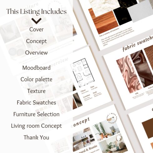 Interior Design Template | Client Presentation Template | Interior ...