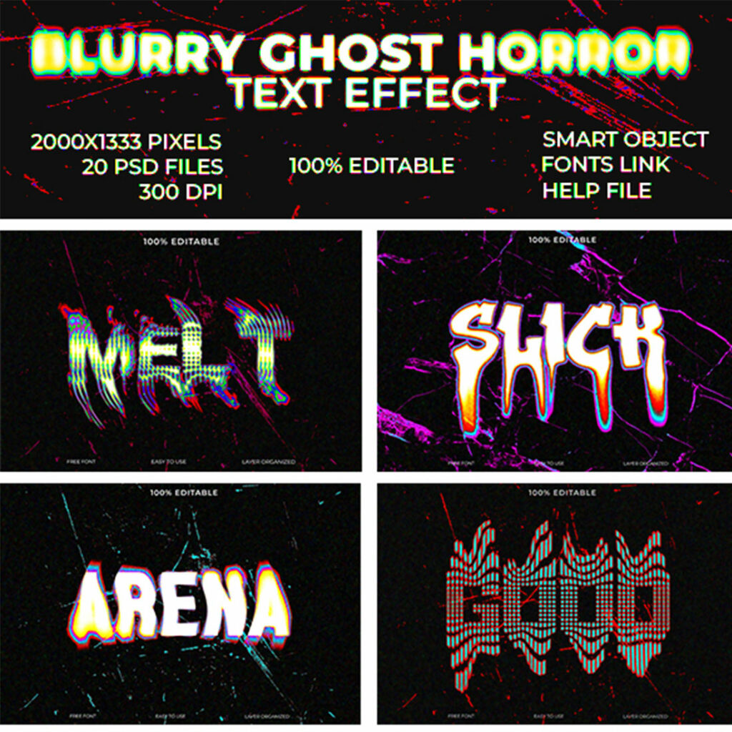 Blurry Ghost Horror Glow Text Effects - MasterBundles